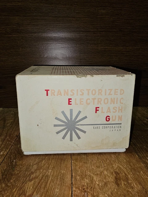 TRANSISTORIZED ELECTRONIC FLASH Gun Kako Japan Vintage 50s 60s Kakonet ...