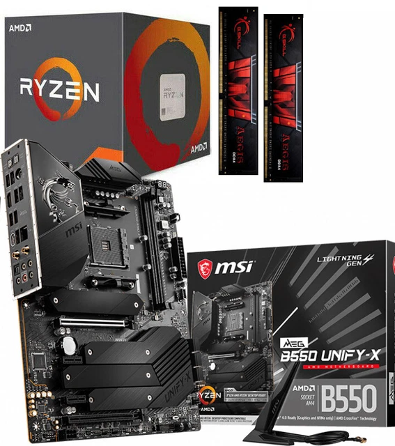 CPU ADVANCED MICRO Devices Ryzen con kit pacchetto MSI B550 Gaming GEN3 ...
