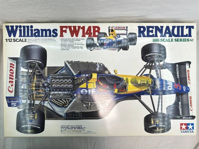 TAMIYA 1/12 WILLIAMS FW14B Renault #1992 World Champion Plastic Model ...