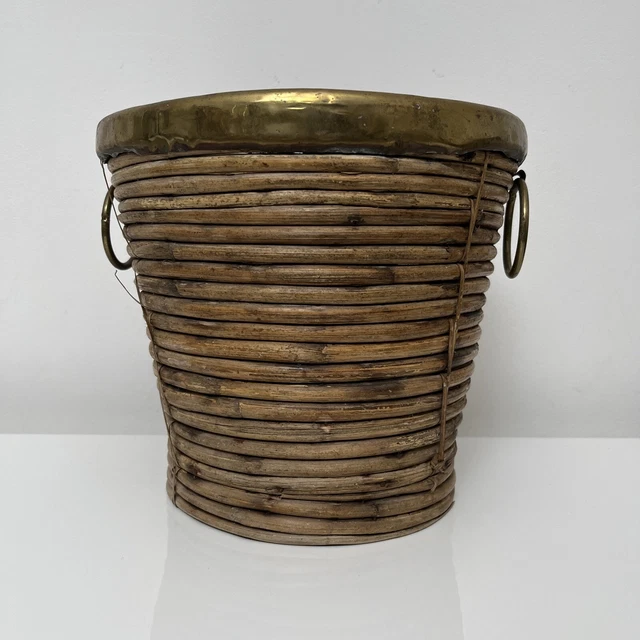 CACHE POT CANNAGE et laiton DLG Gabriella Crespi Dior EUR 49,00 ...