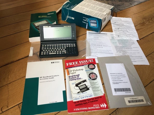 VINTAGE HP 200 LX 2 MB pocket PC DOS computer like HP 95LX 100LX full ...