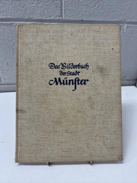 VINTAGE BOOK PICTURE History Of Munster Germany 1957 Ww2 Nazi K $9.99 ...