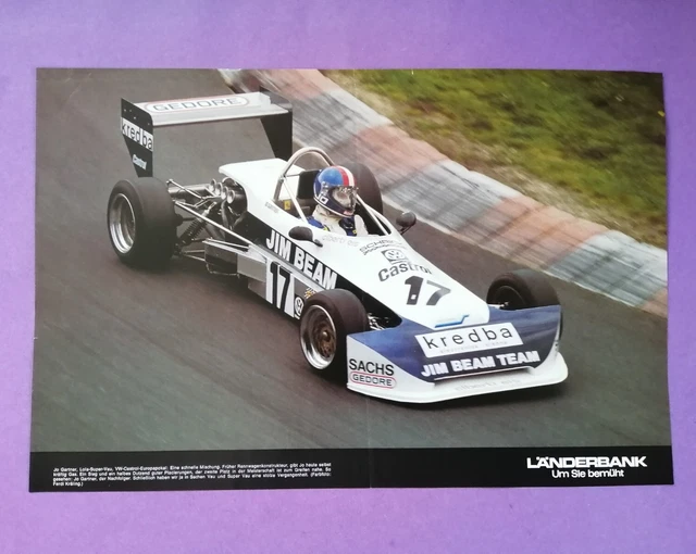 OLD POSTER JO Gartner Formula Super V Lola Jim Beam Team Castrol ...