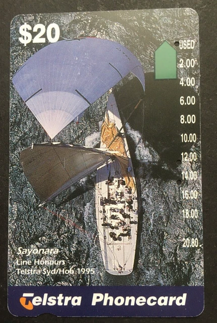 TELSTRA PHONECARD MAGNETIC $20 Sydney to Hobart 1996. Fine used $1.45 ...