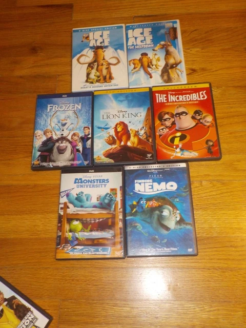 ICE AGE MELTDOWN The Lion King Incredibles Finding Nemo Frozen Monsters ...