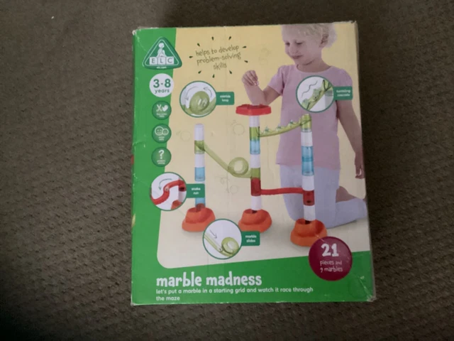 BOXED ELC MARBLE Madness. Complete 30 pieces Building Construction ...