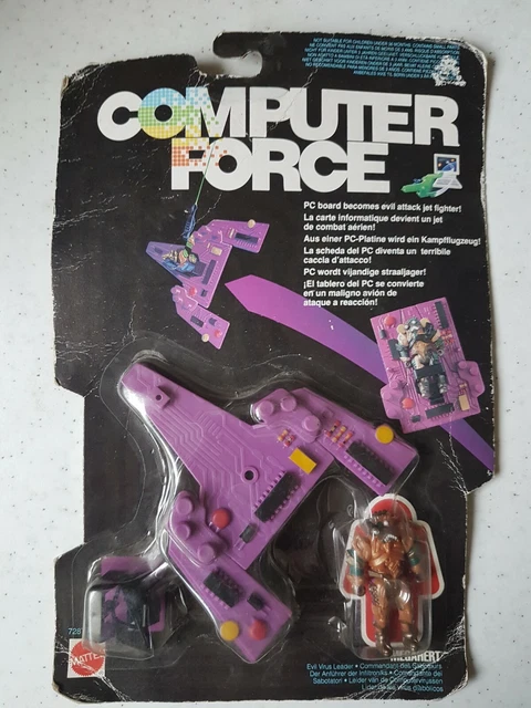 JOUET ANCIEN 1989 - Robot voiture espace Mattel - blister NEUF Computer ...