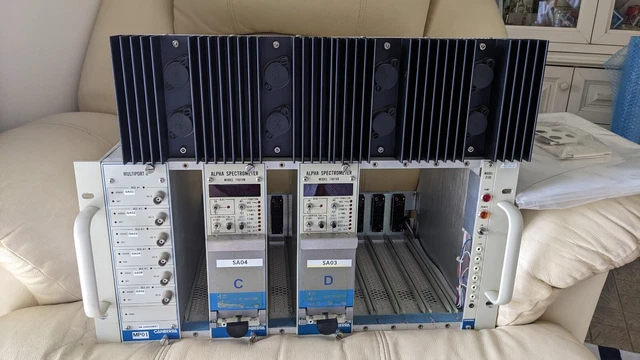 CANBERRA 2100 NIM BIN NIMBIN Chassis Rack with Power Supply TC-911-6 ...