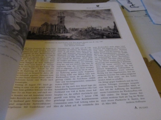 PREUSSEN ARCHIV N2 2463 Der große Brand in Ruppin 1787 EUR 7,33 ...