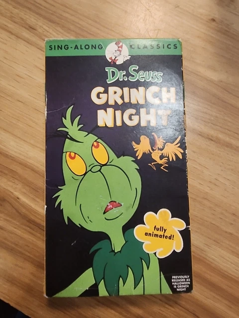 RARE - DR. Seuss - Grinch Night - Holiday VHS SING-ALONG CLASSICS - CBS ...