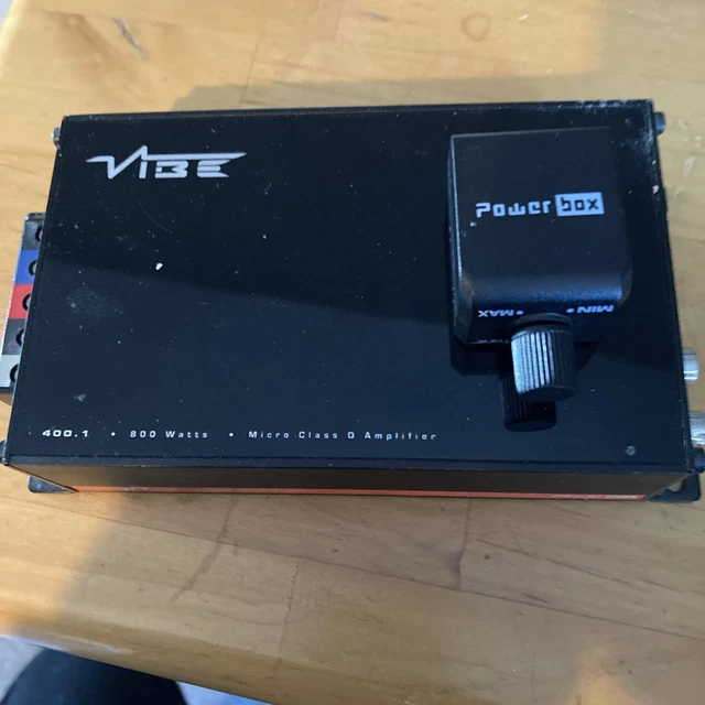 VIBE POWERBOX 400.1M Micro Class D 800w RMS Monoblock Car Van Bass ...