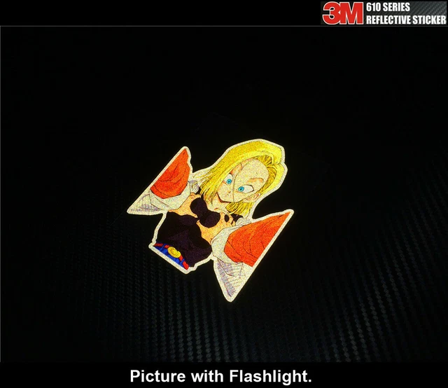 REFLECTIVE MASTER ROSHI OPPAI DRAGON BALL JDM Sticker #R09 EUR 5,51 ...