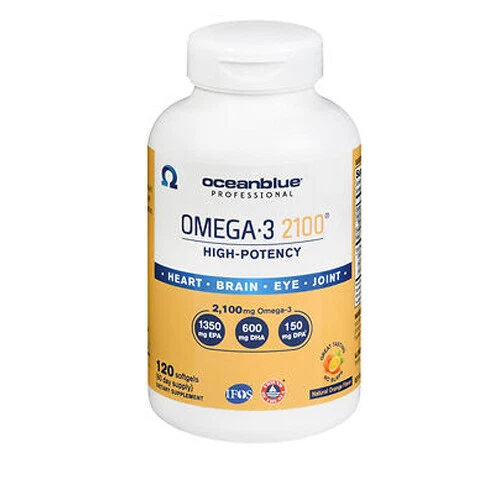 PROFESSIONAL OMEGA-3 2100 0 120 Softgels By Ocean Blue £53.66 - PicClick UK