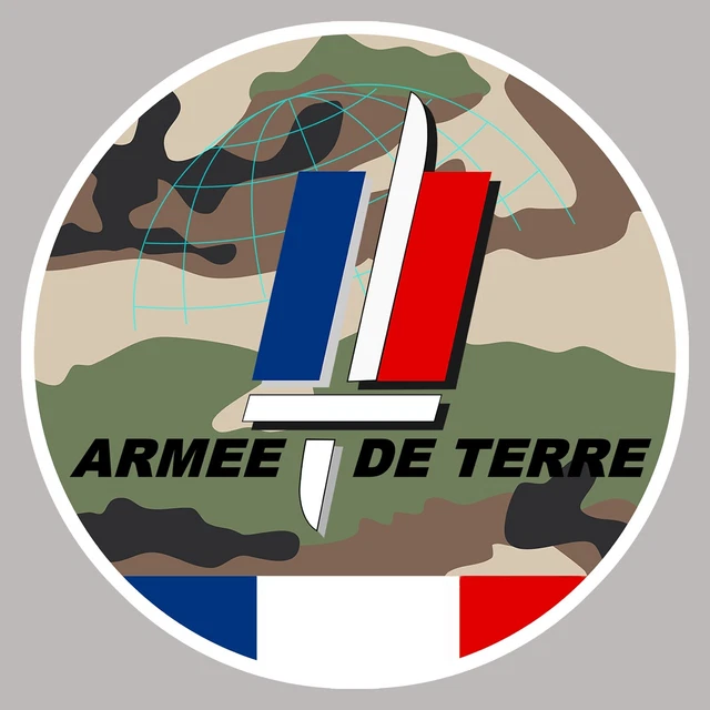 STICKER ARMEE DE Terre Francaise Logo Pour Pare-Brise Camouflage Az023 ...