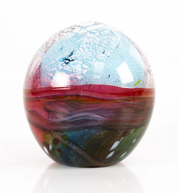 JONATHAN HARRIS 'HORIZON' pattern multicoloured glass paperweight ...