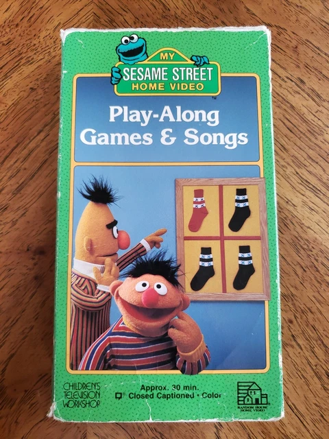 VHS SESAME STREET - Play-Along Games & Songs (VHS, 1986) Vintage! $22. ...