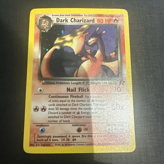 DARK CHARIZARD TEAM Rocket Holo Rare 4/82 Pokemon Card WOTC £65.00 ...