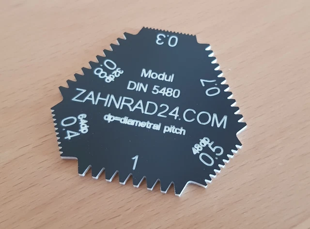 ZAHNRAD-LEHRE MODUL 0,3-1 Zahnräder, Zahnstangen, Schnecken Modullehre ...