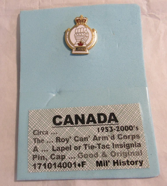 ROYAL CANADIAN ARMOURED Corps Canada Armed Forces Pin Military Insignia ...