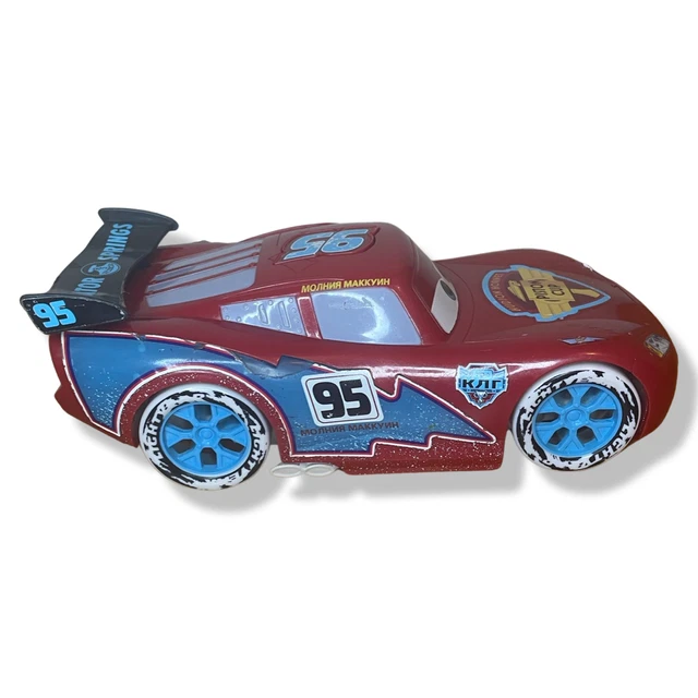 DISNEY PIXAR CARS Lightning Mcqueen Ice Racers Edition Rare 2014 Mattel ...