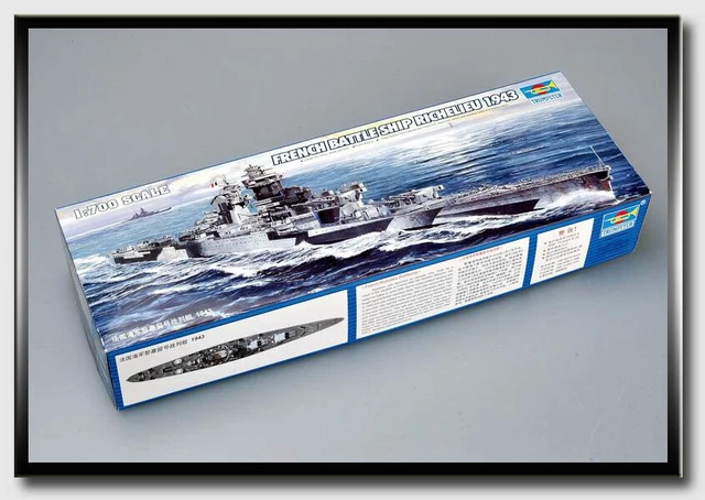 TRUMPETER MODEL KIT 1/700 French Battle Ship Richelieu '43 #5750 $42.99 ...