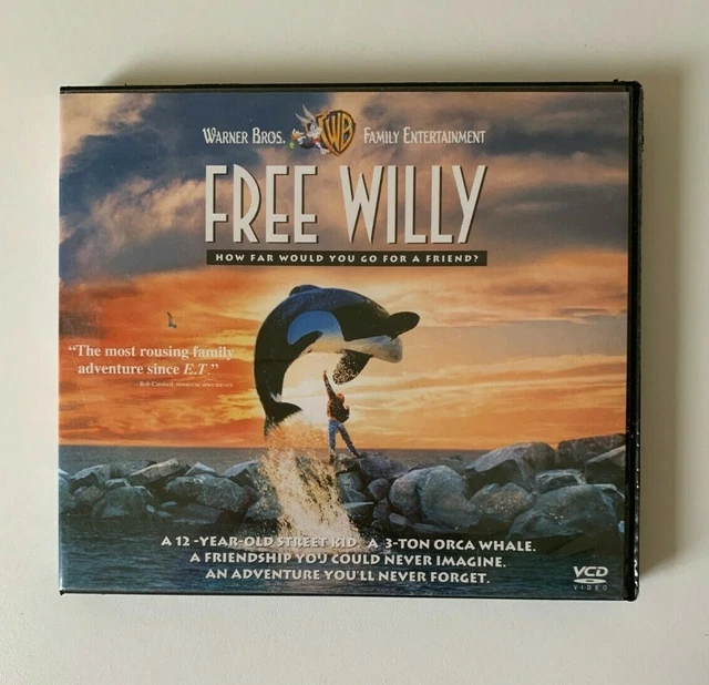 FREE WILLY VIDEO CD VCD 2009 Warner Bros Family Entertainment Movie $39 ...