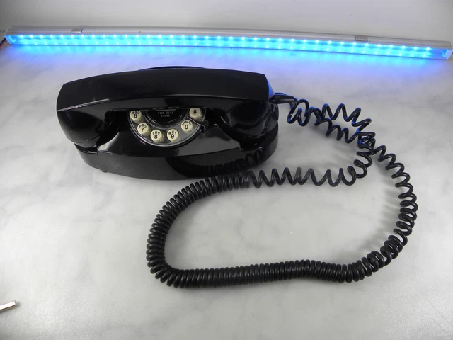 BLACK PRINCESS PUSH Button Retro Style Phone Landline Hotel Style Call ...