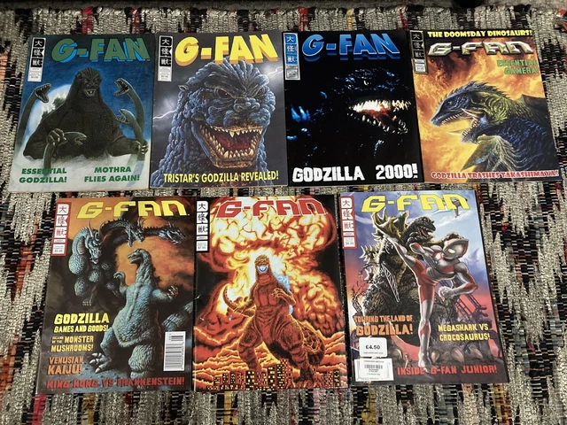 G-FAN MAGAZINE GODZILLA Back Issue Lot Of 7 Issues 26 30 46 61 96 97 ...