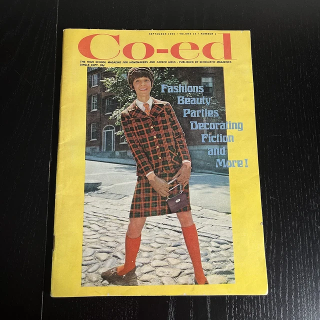 VINTAGE CO-ED MAGAZINE September 1966 for Homemakers and Career Girls £ ...