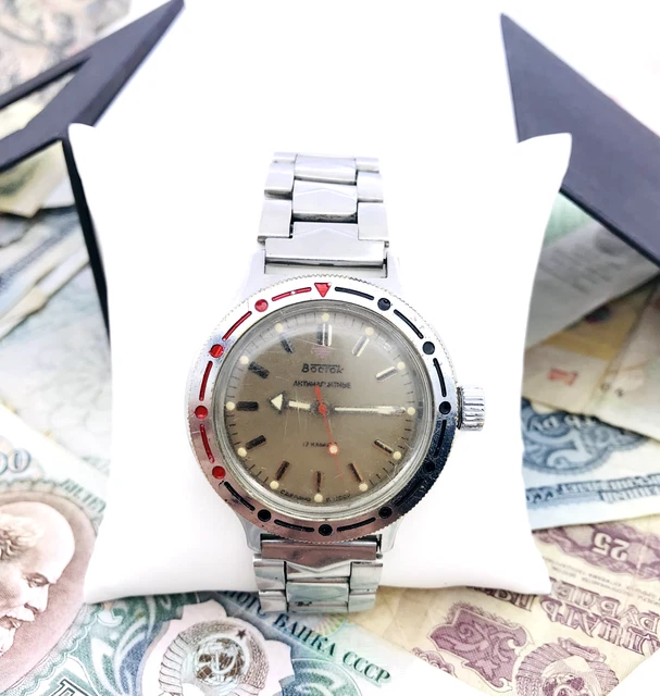 ORIGINAL VOSTOK AMPHIBIA antimagnétique 2409 Vostok URSS amphibien ...