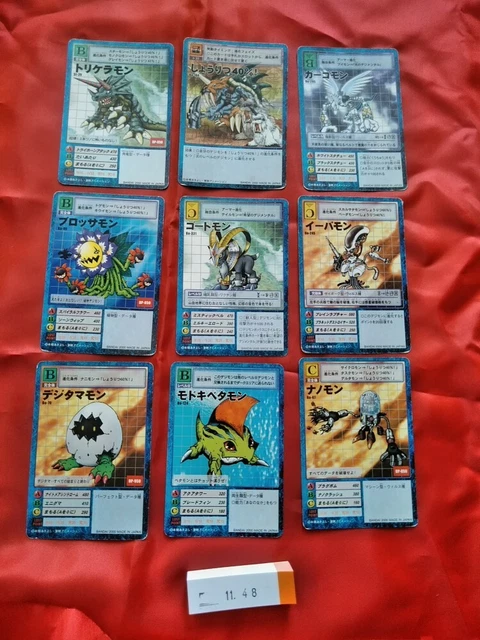 BANDAI DIGIMON CARD Digital Monster 9 Card Japanese Dameged 1148 EUR 3 ...