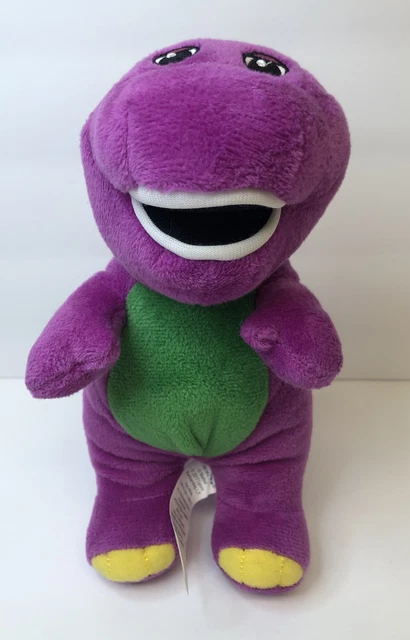BARNEY THE PURPLE Dinosaur Plush Stuffed Animal 7" 2017 Fisher Price ...