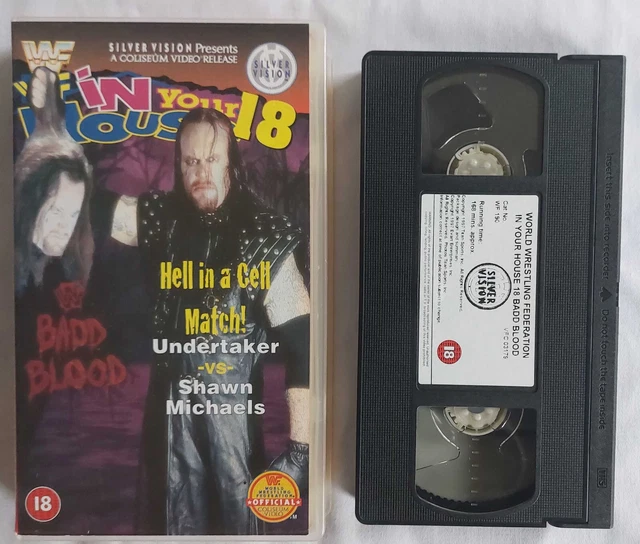 WWF IN YOUR House 18: Badd Blood VHS - Tested! Great working condition ...