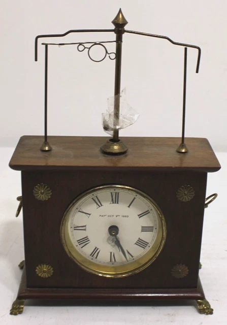 JEROME & CO Horolovar Flying Pendulum Mantle Clock, Requires Repair £ ...
