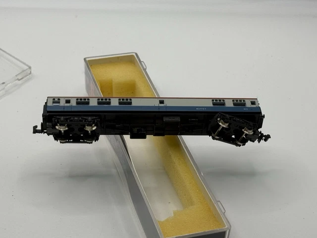 HORNBY 00 GAUGE Mk 1 Buffet Car Coach No 1805 in Inter City Blue/Grey ...