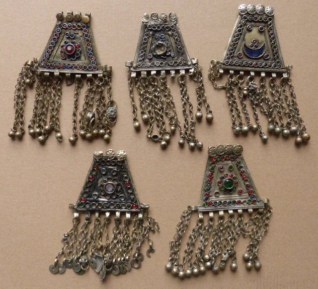 BIJOUX ETHNIQUE ARABE Maghreb colonial bijou ancien breloque pendentif ...