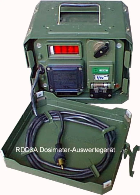 RDC3A DOSIMETER-AUSWERTEGERÄT, STRAHLENMESSGERÄT mit 4x ...
