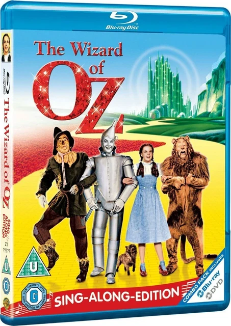THE WIZARD OF Oz (2-Disc Blu-Ray & Dvd) With Slipcase Exclusive Sing ...