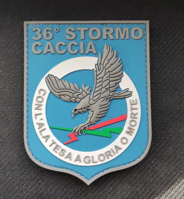 PATCH OMERALE A.M. Aeronautica Militare 36' STORMO CACCIA pvc EUR 12,00 - PicClick FR