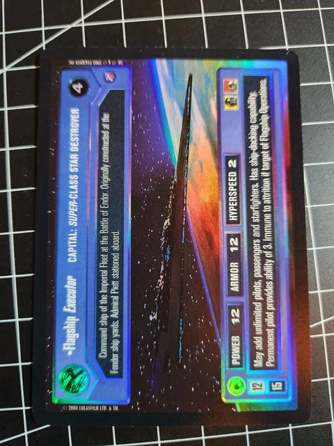 STAR WARS CCG Decipher SWCCG: Flagship Executor FOIL Reflections EUR 25 ...
