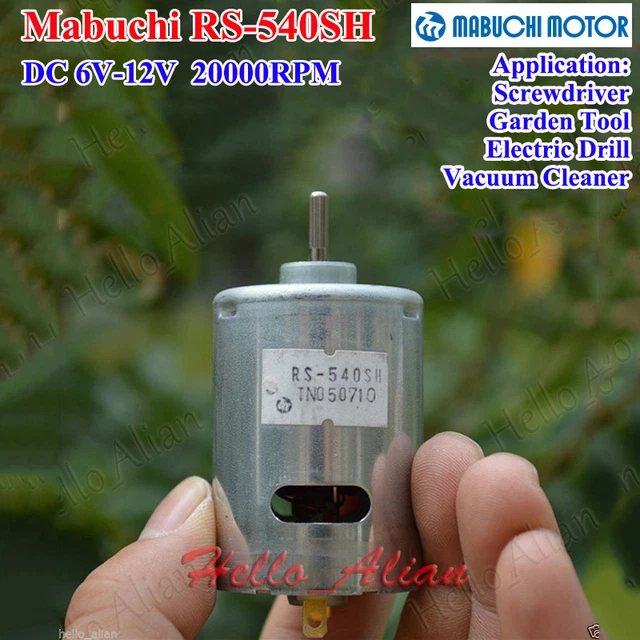 MABUCHI RS-540SH DC6V-12V 20000U/MIN High Speed DC Motor Bohrer ...