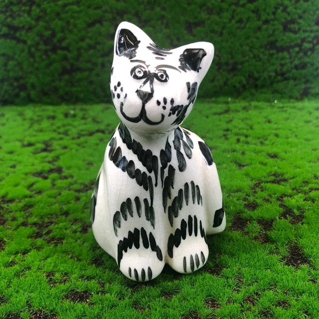 BURNHAM STUDIO, ART Pottery Cat Figurine, Hand Painted, Thom Jan ...
