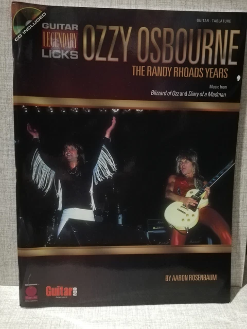 CHITARRA GUITAR SPARTITO OZZY OSBOURNE RANDY RHOADS YEARS Rosenbaum EUR ...
