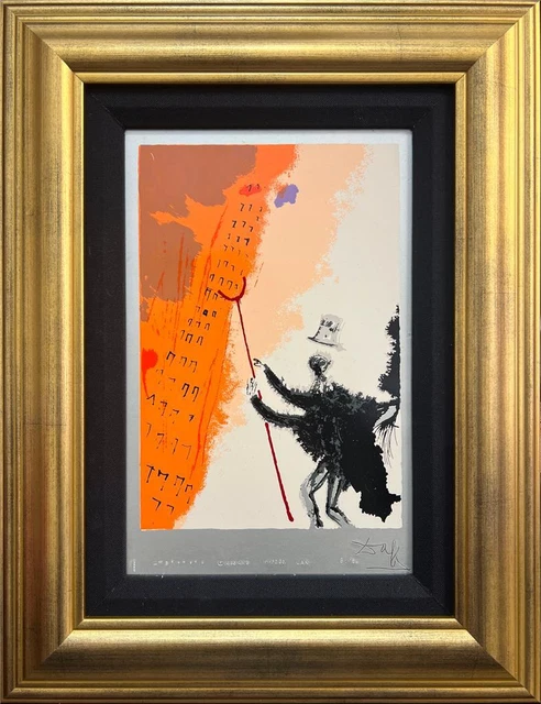 SALVADOR DALI THE Architecte Gravé Signature Surréaliste Art Profession ...