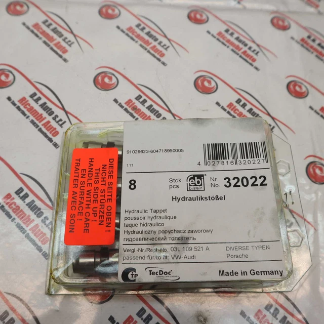 KIT 8 POUSSOIRS VW-AUDI-SEAT-SKODA 2.0 TDI Cod. 32022 Neuf FEBI EUR 36 ...