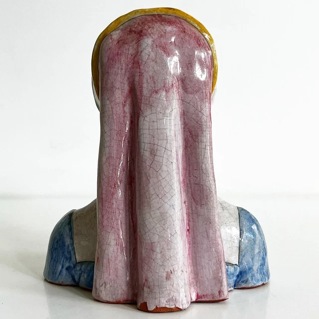 BUSTE DE CLAUDE de France en faïence Signé Alcide Chaumeil Veriane ...