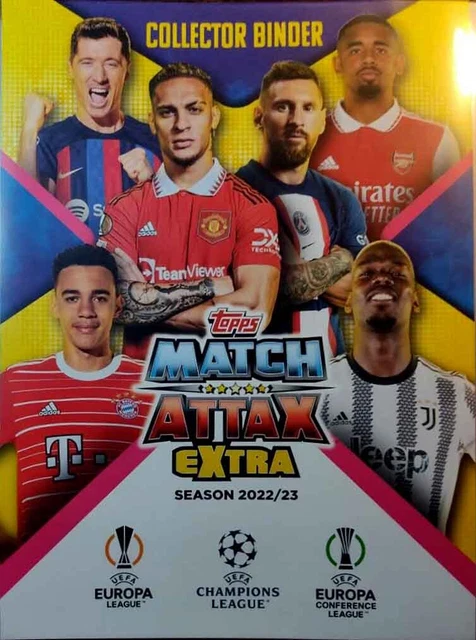 TOPPS MATCH ATTAX Extra Ucl 2022-23 - Away Kit / Manager / Squad Update ...