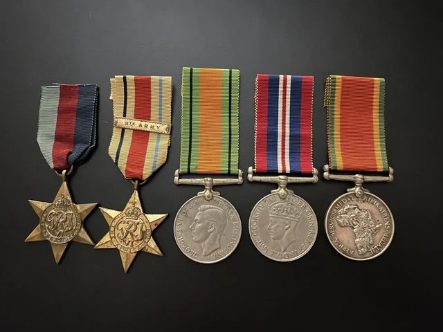WW2 8TH ARMY South African Medal Group - IMC, SAEC & Natal Mounted ...