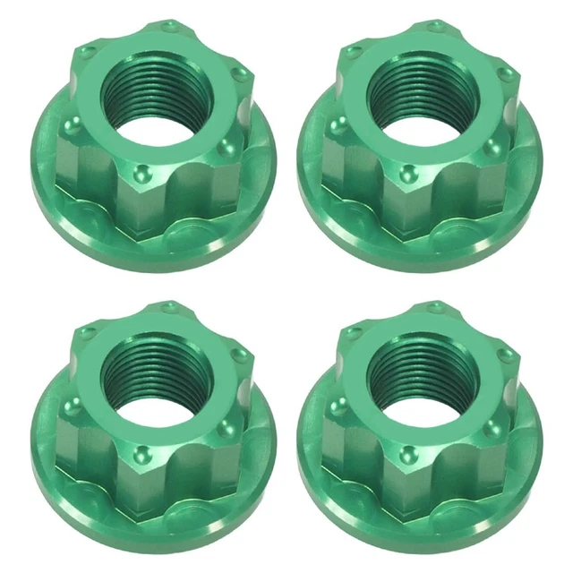 M10 BICYCLE FIXIE Wheel Nuts 4 Pack for Rear Hub Stability Non Slip ...