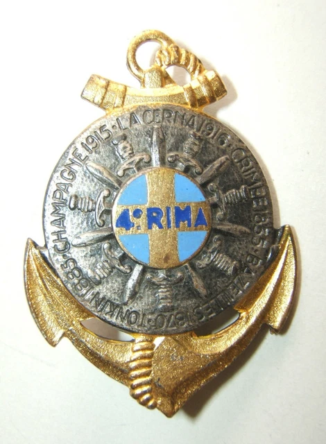 INSIGNE 4° REGIMENT D'INFANTERIE DE MARINE - 4° RIMA - Andor EUR 5,00 - PicClick IT